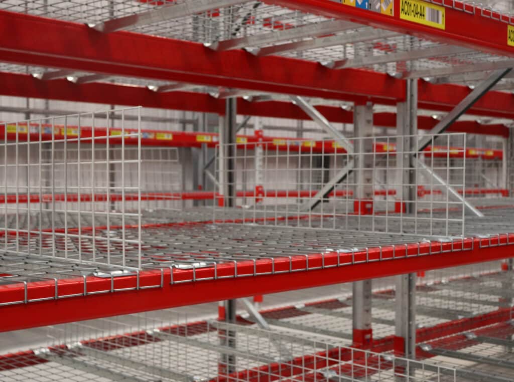 Warehouse Shelf Dividers | Wire Mesh Shelf Dividers