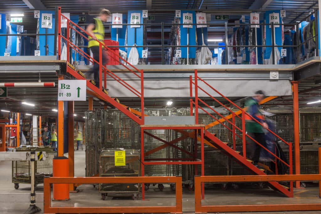 Warehouse Mezzanine Stairs | QTS